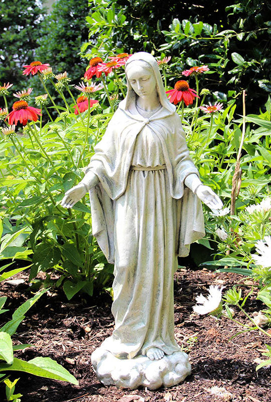 Our Lady of Grace Outdoor Garden Statue 24" – Catholic Faith Store