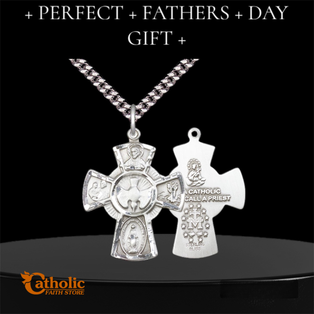 Five-Way Medal with Large Center Dove | Made in the USA – Catholic ...