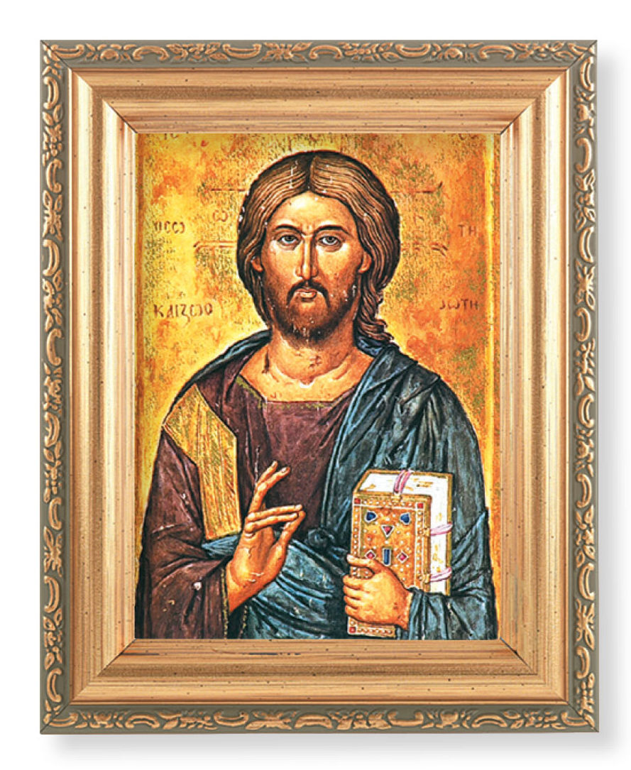 Christ All Knowing 4x5.5 Print Under Glass