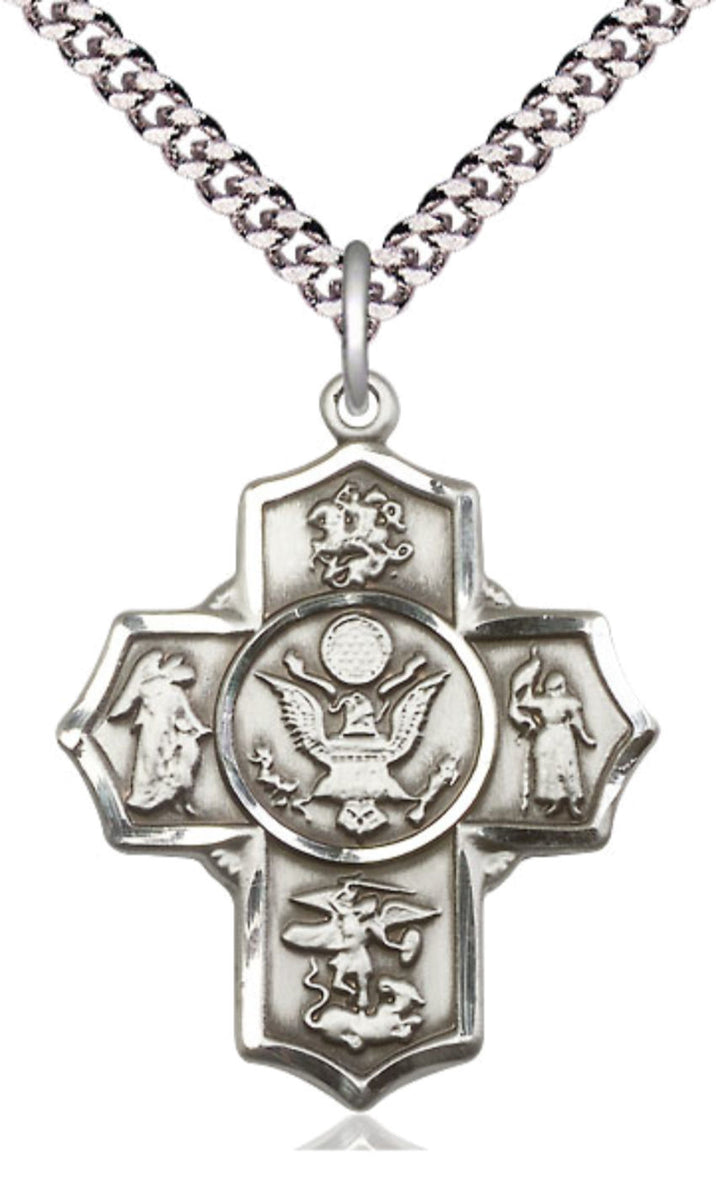 Five Way Cross Army Necklace – Catholic Faith Store