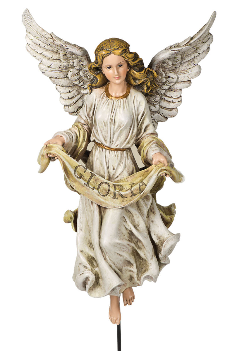 Gloria Angel on Stand 30" H for 27" Scale Nativity Set – Catholic Faith ...