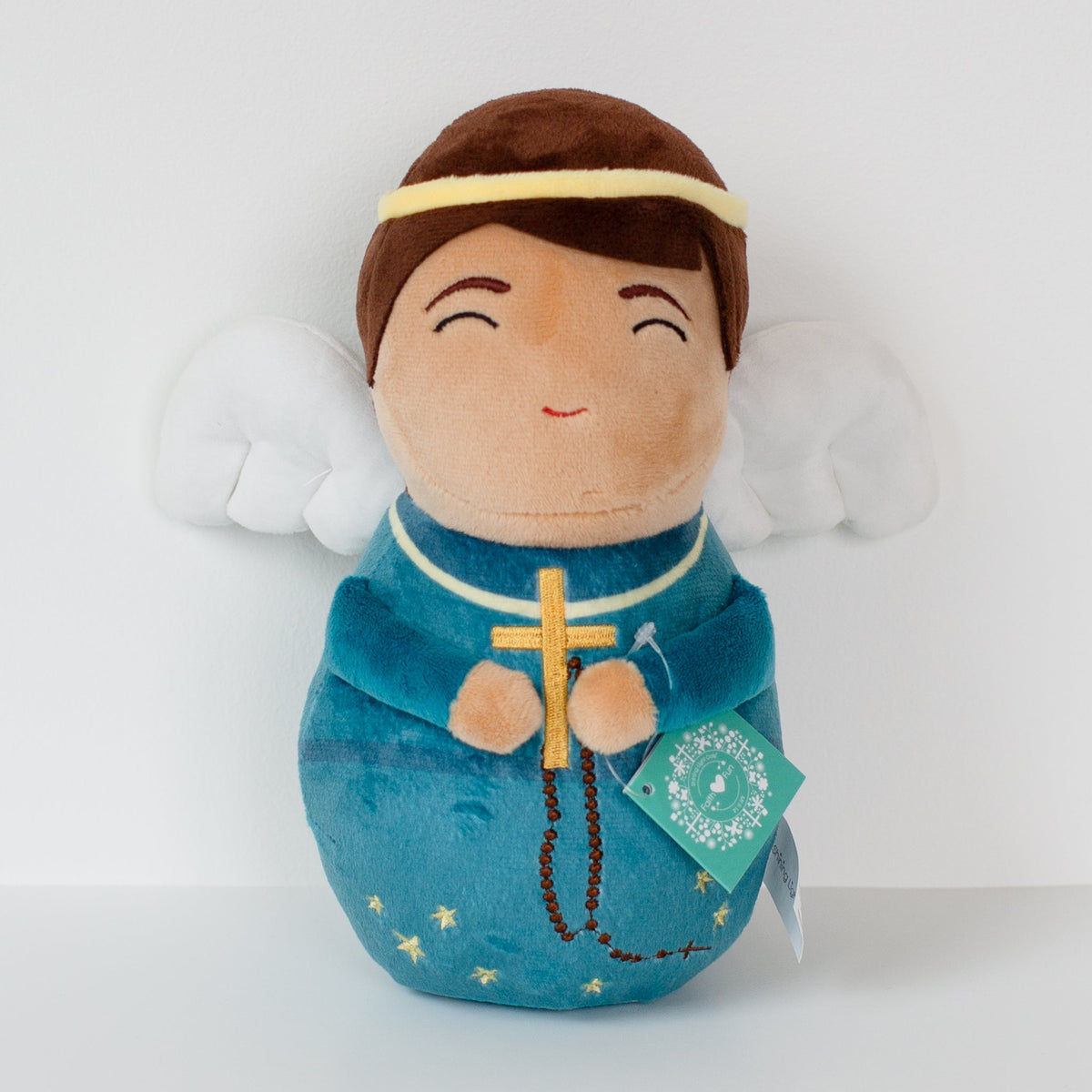 Teal Blue Guardian Angel Plush Doll | Catholic Faith Store