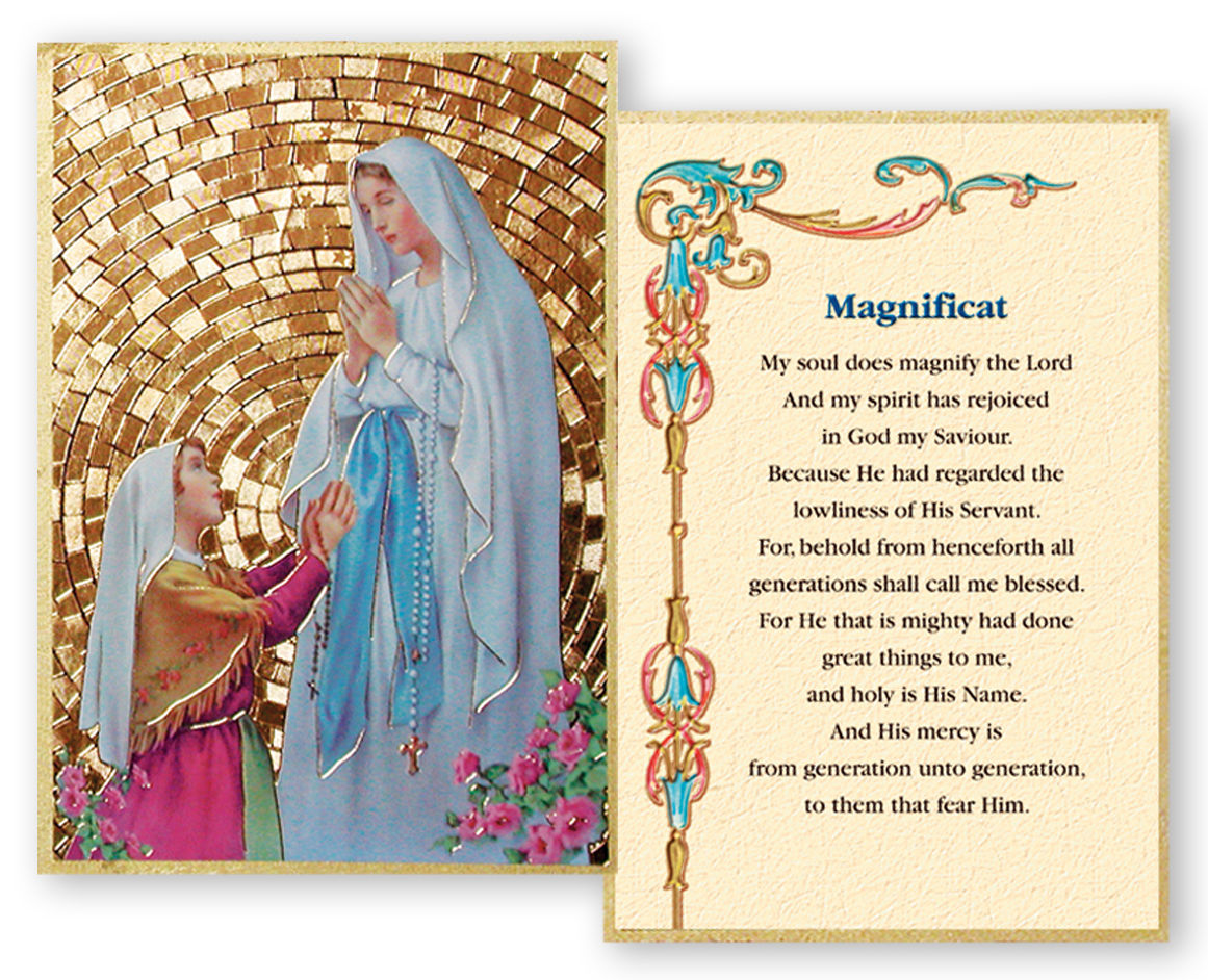 Magnificat Prayer 4x6 Mosaic Plaque – Catholic Faith Store