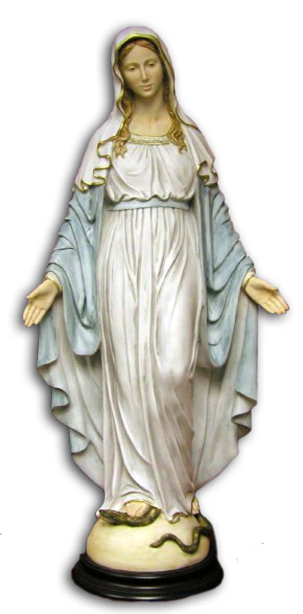 Our Lady of Grace Statue 36 Inch Alabaster - Large Church Statue ...