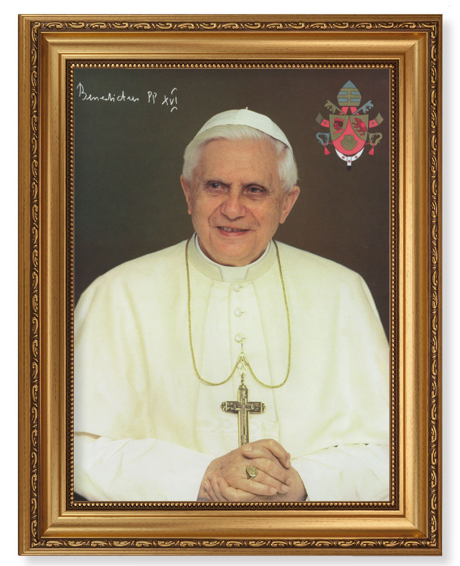 Pope Benedict XVI 12x16 Framed Print Artboard – Catholic Faith Store