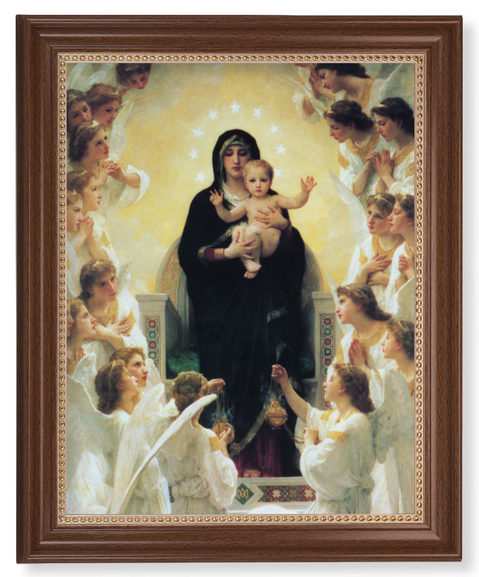 Queen of the Angels 11x14 Framed Print Artboard – Catholic Faith Store