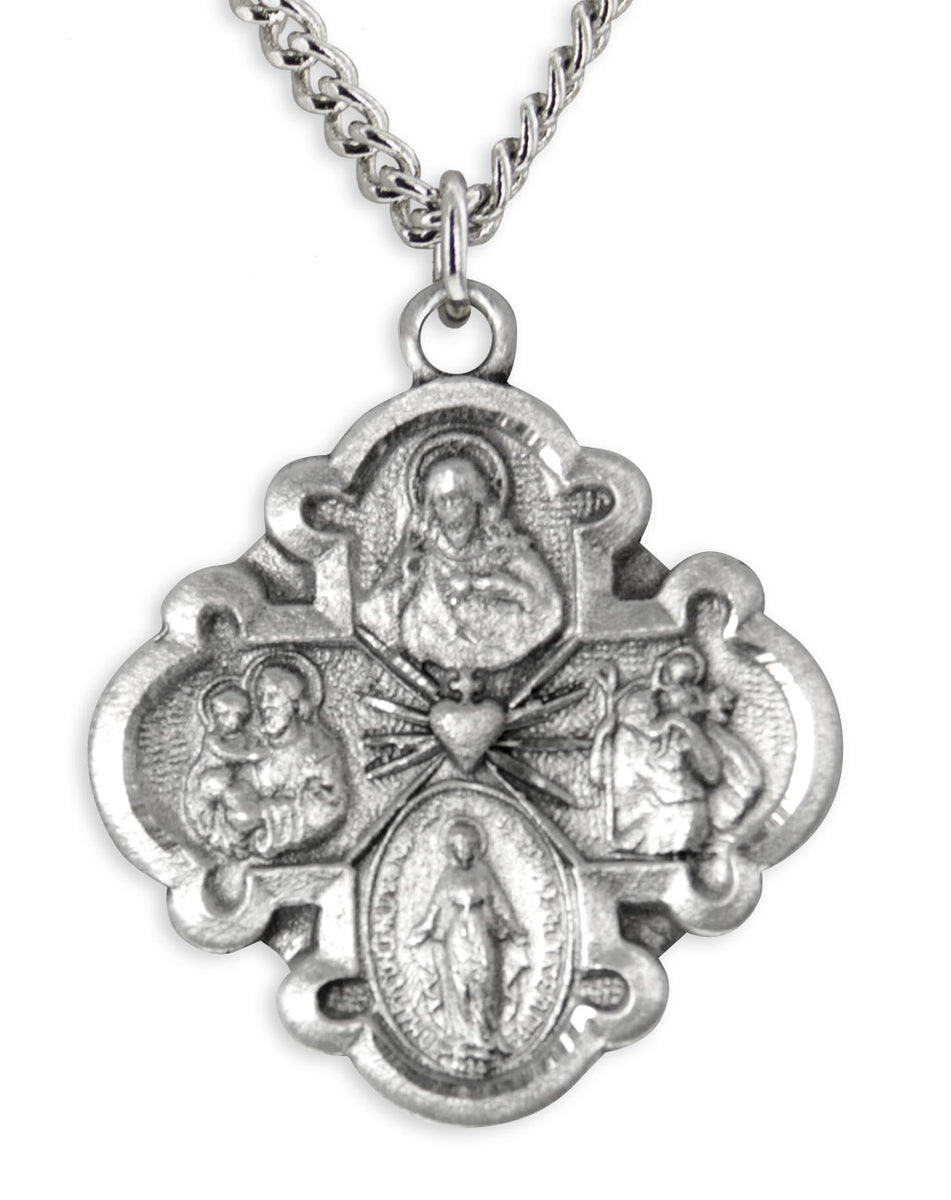 Rounded Equal Sided 4 Way Cross Pendant – Catholic Faith Store