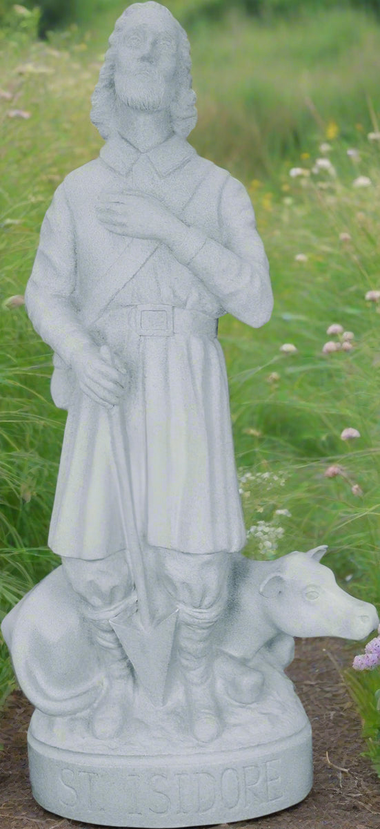 Saint Isidore the Farmer Statue - 24 inch – Catholic Faith Store