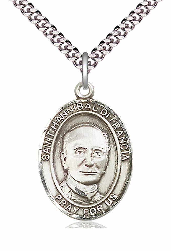 St. Hannibal Medal - Patron Saint of Orphans & Vocations | Sterling Si