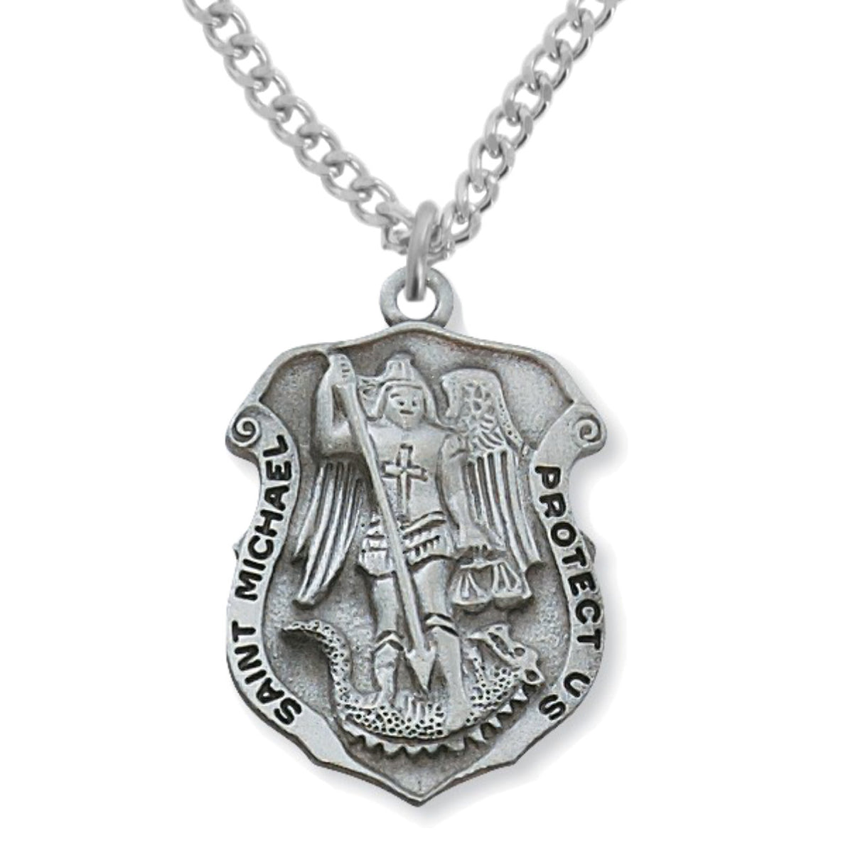 St. Michael Pewter Medal | Catholic Jewelry