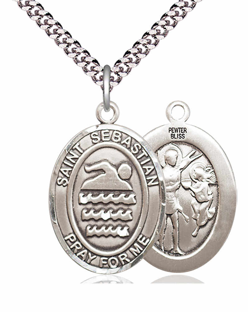 St. Sebastian Swimming Medal – Catholic Faith Store