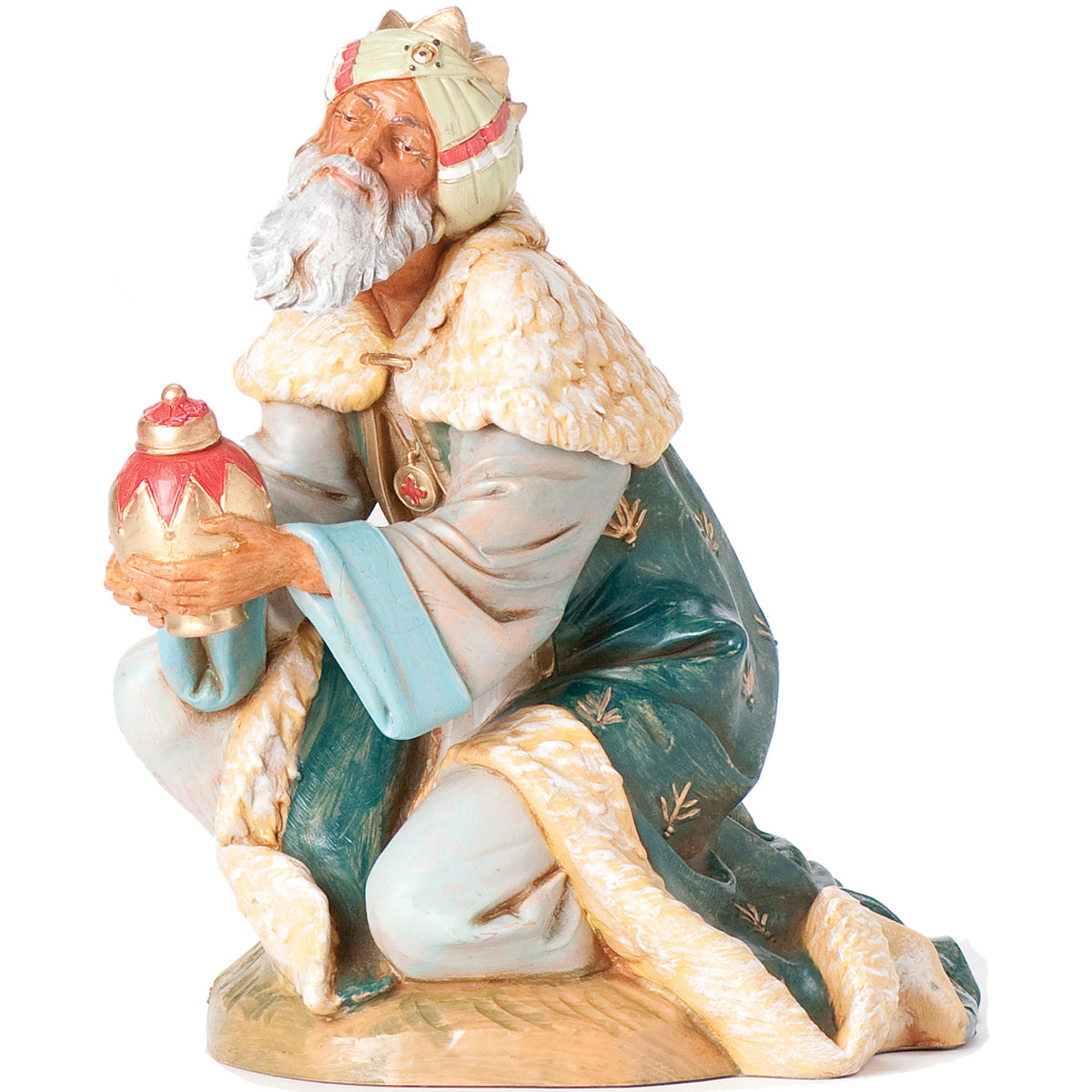 Wiseman Gaspar Kneeling Nativity Statue - 12" scale – Catholic Faith Store